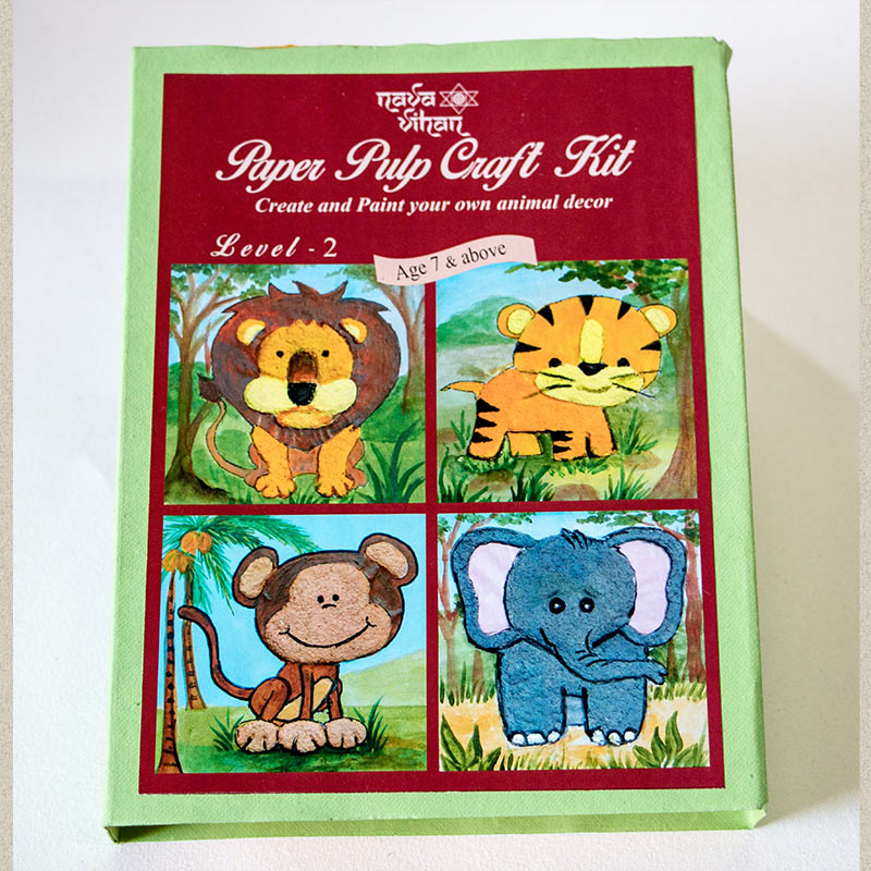 Paper Pulp Craft Kit - Level 2: DIY Animal Décor for Kids of age 7 & a ...